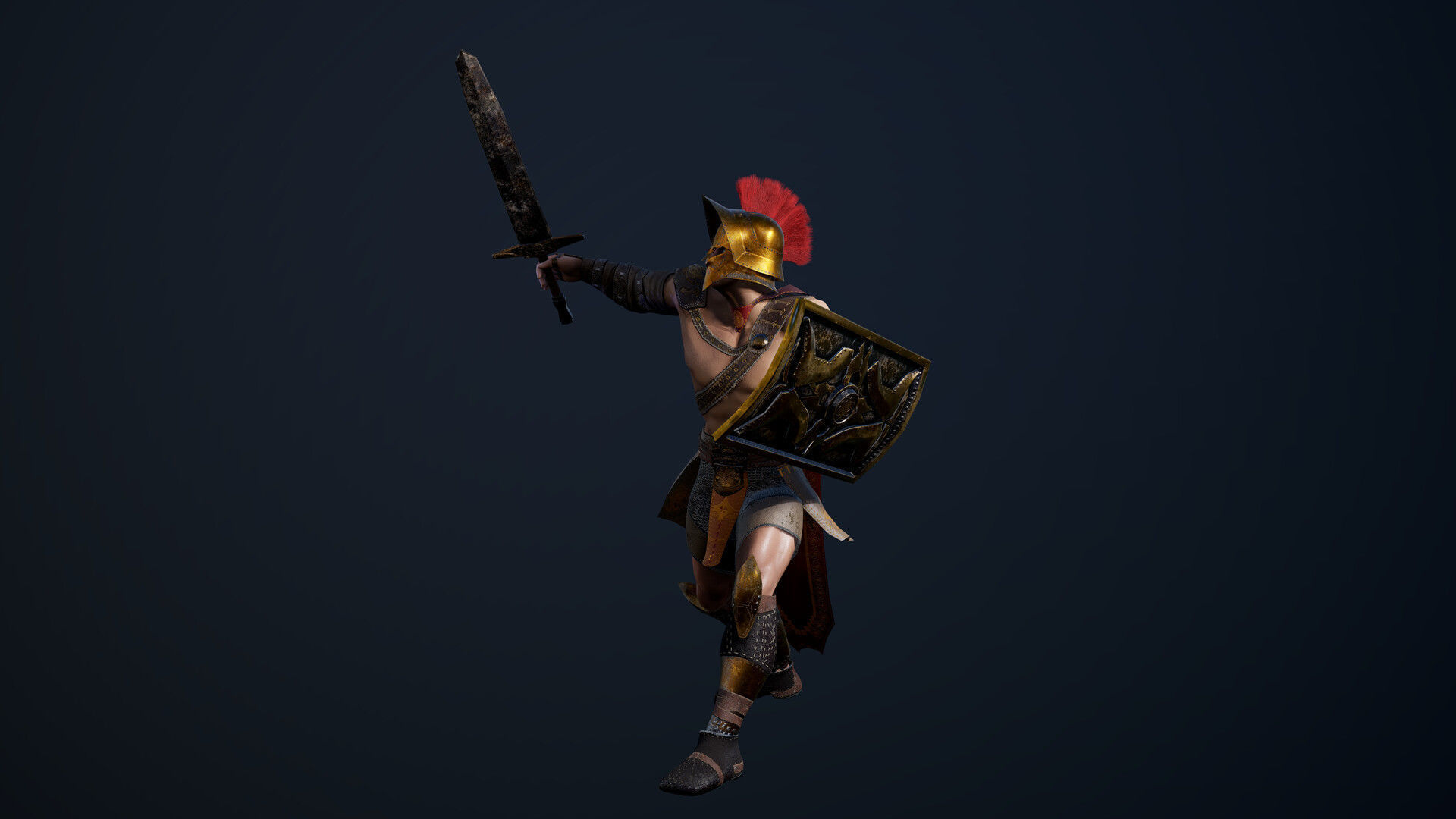 3D model Gladiator VR / AR / low-poly | CGTrader