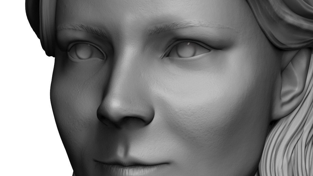 Galadriel Bust Ring of Power ready for 3d Print 3D model 3D printable ...