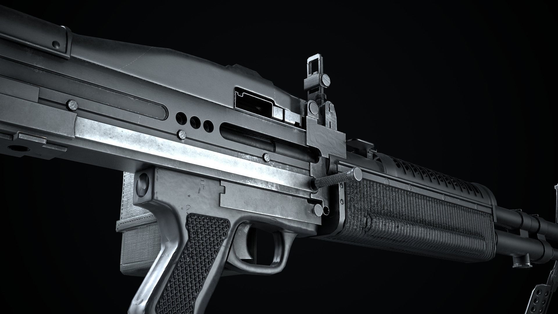 3D model Game Ready M60 machine gun VR / AR / low-poly | CGTrader