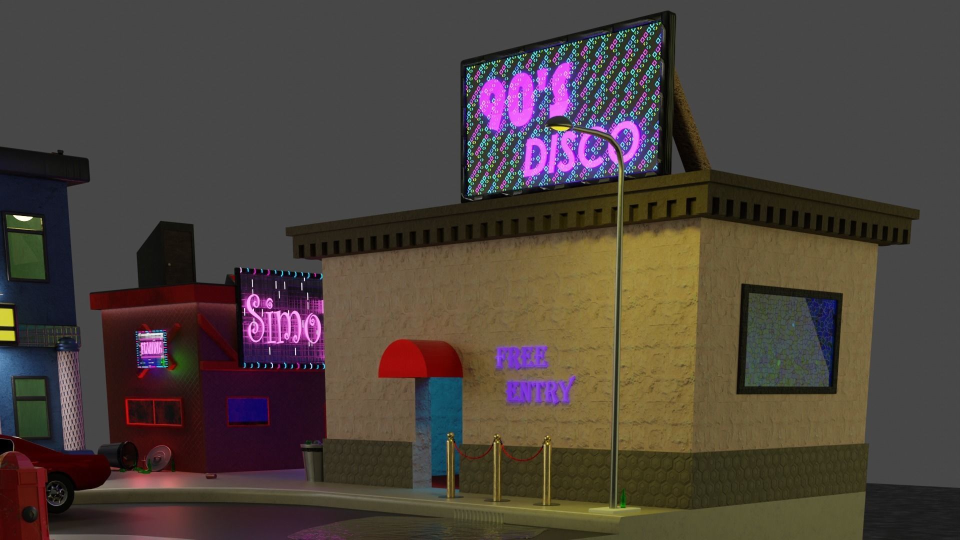 3D model 90s Island LOW POLY MODEL VR / AR / low-poly | CGTrader