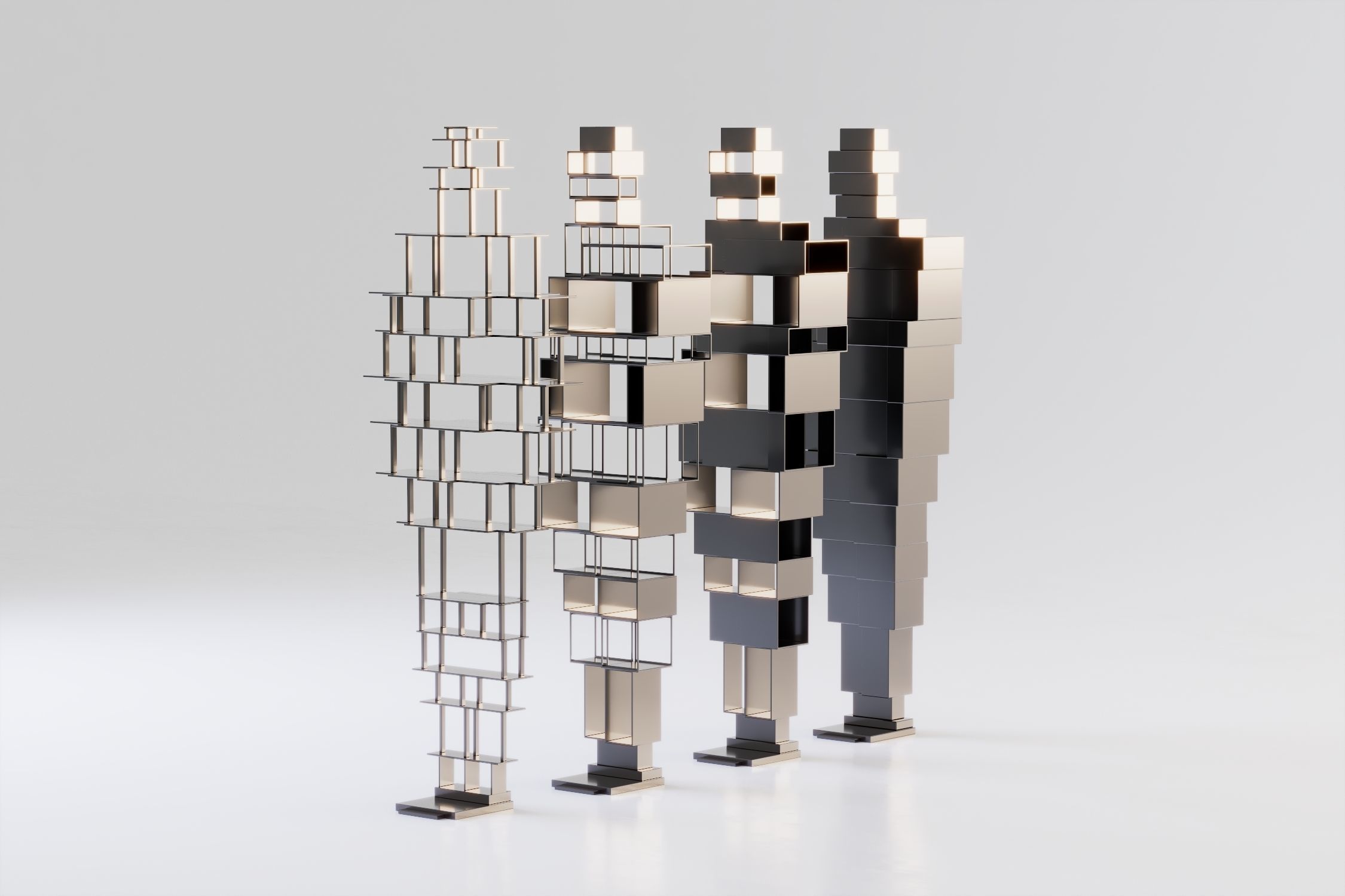 3D model Abstract Human Figure Sculpture VR / AR / low-poly | CGTrader