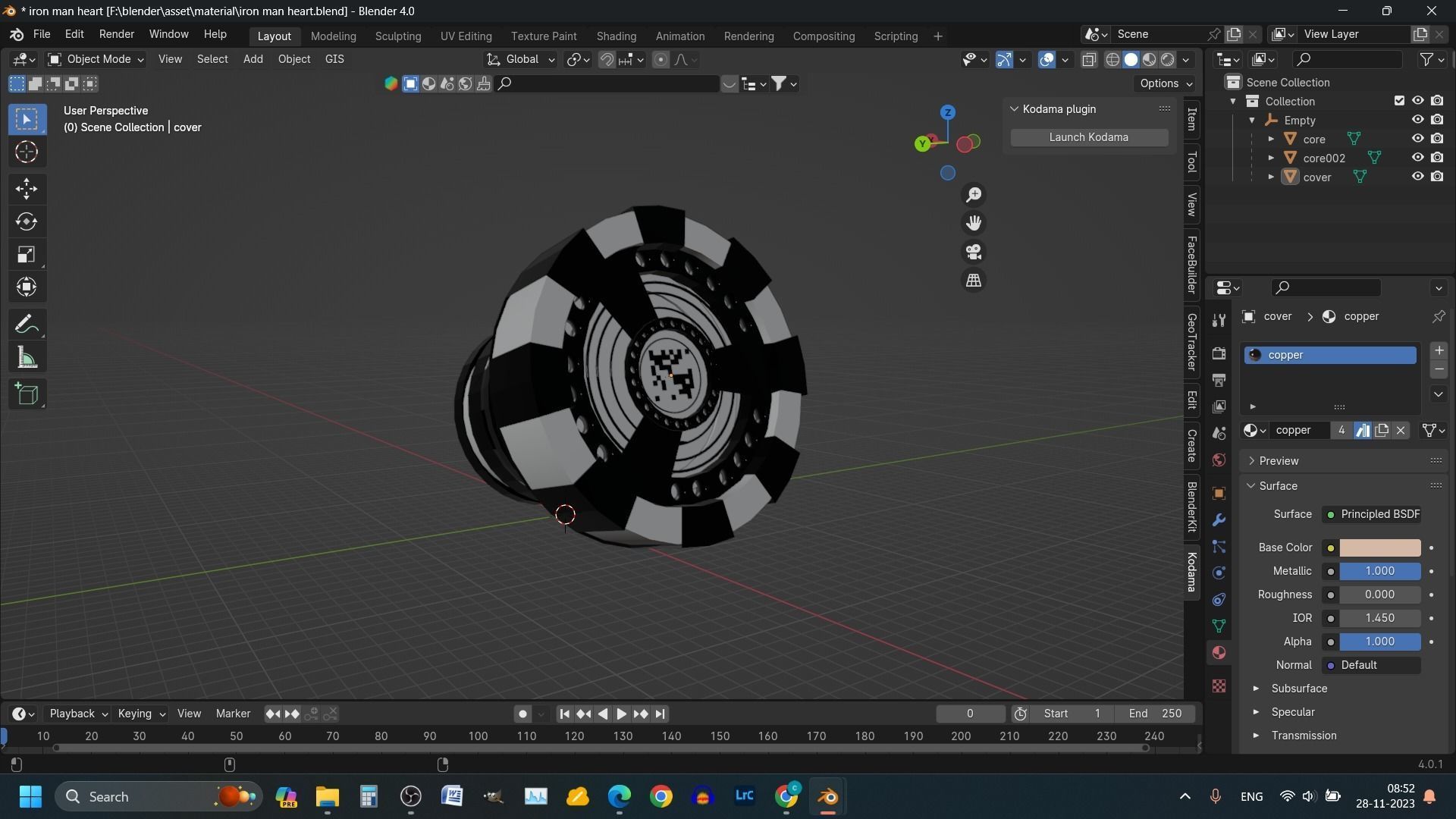 3D model IRON MAN HEART the ARC reactor VR / AR / low-poly | CGTrader