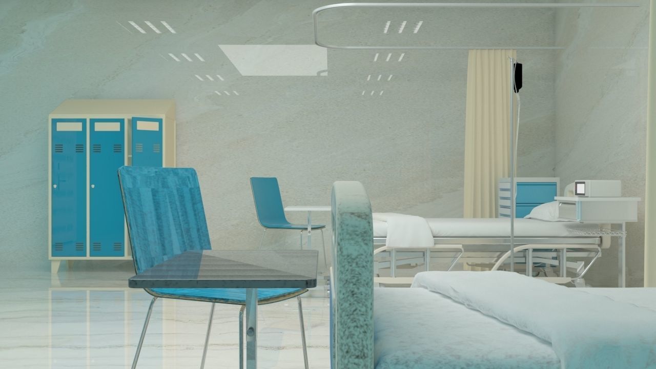 Sick room - Hospital 3D model | CGTrader