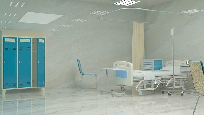 Sick room - Hospital 3D model | CGTrader