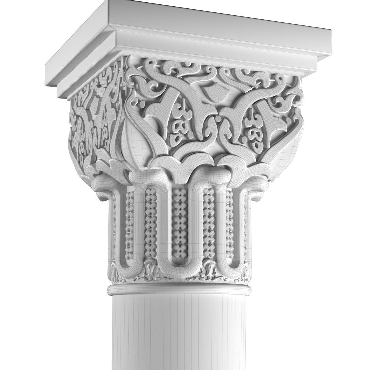 Column in oriental style Arabic columns 3D model | CGTrader