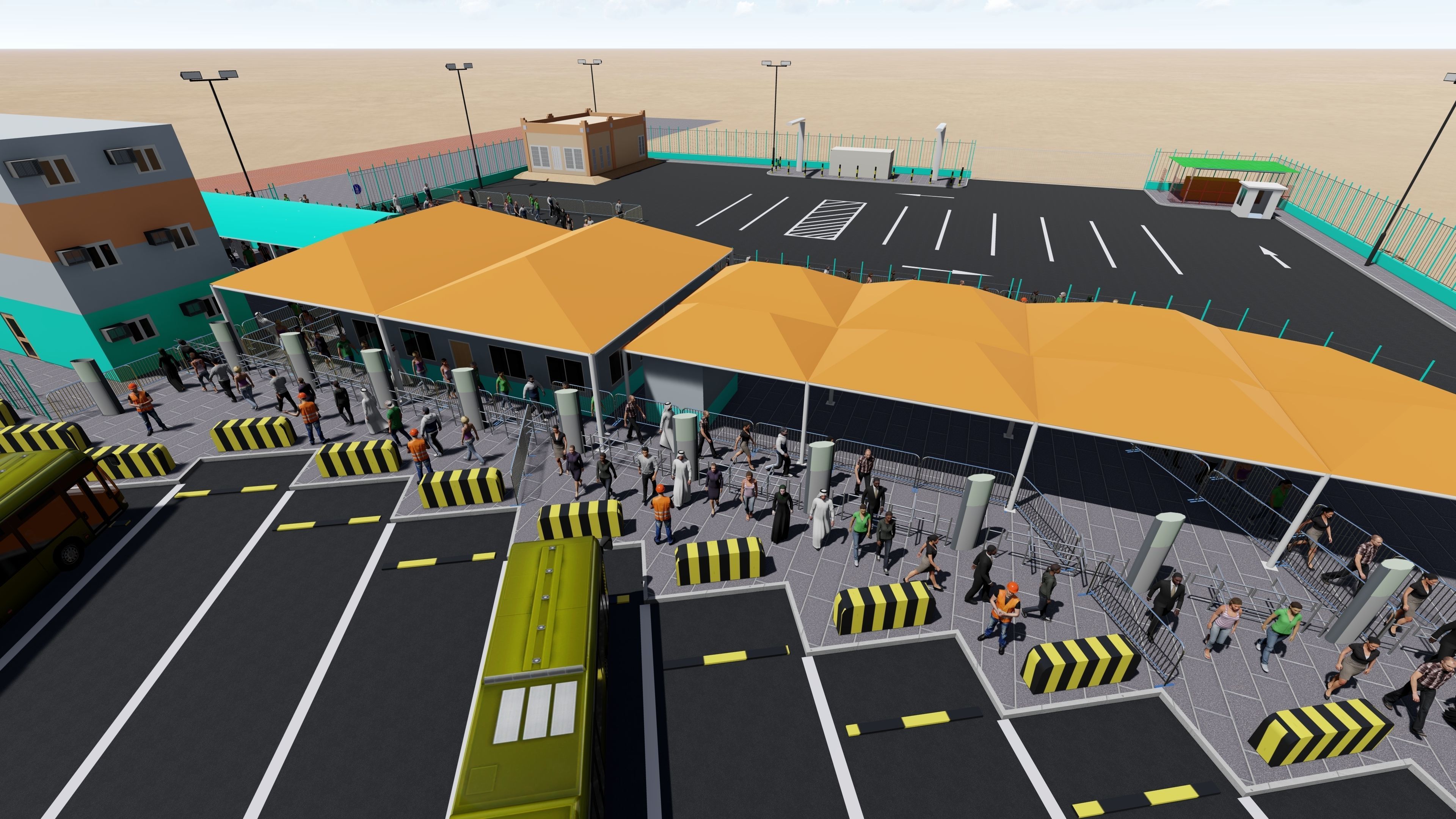 3D model Doha Bus Station 3D model VR / AR / low-poly | CGTrader