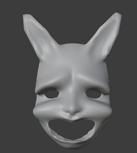 Creepy crying mask 3D model 3D printable | CGTrader