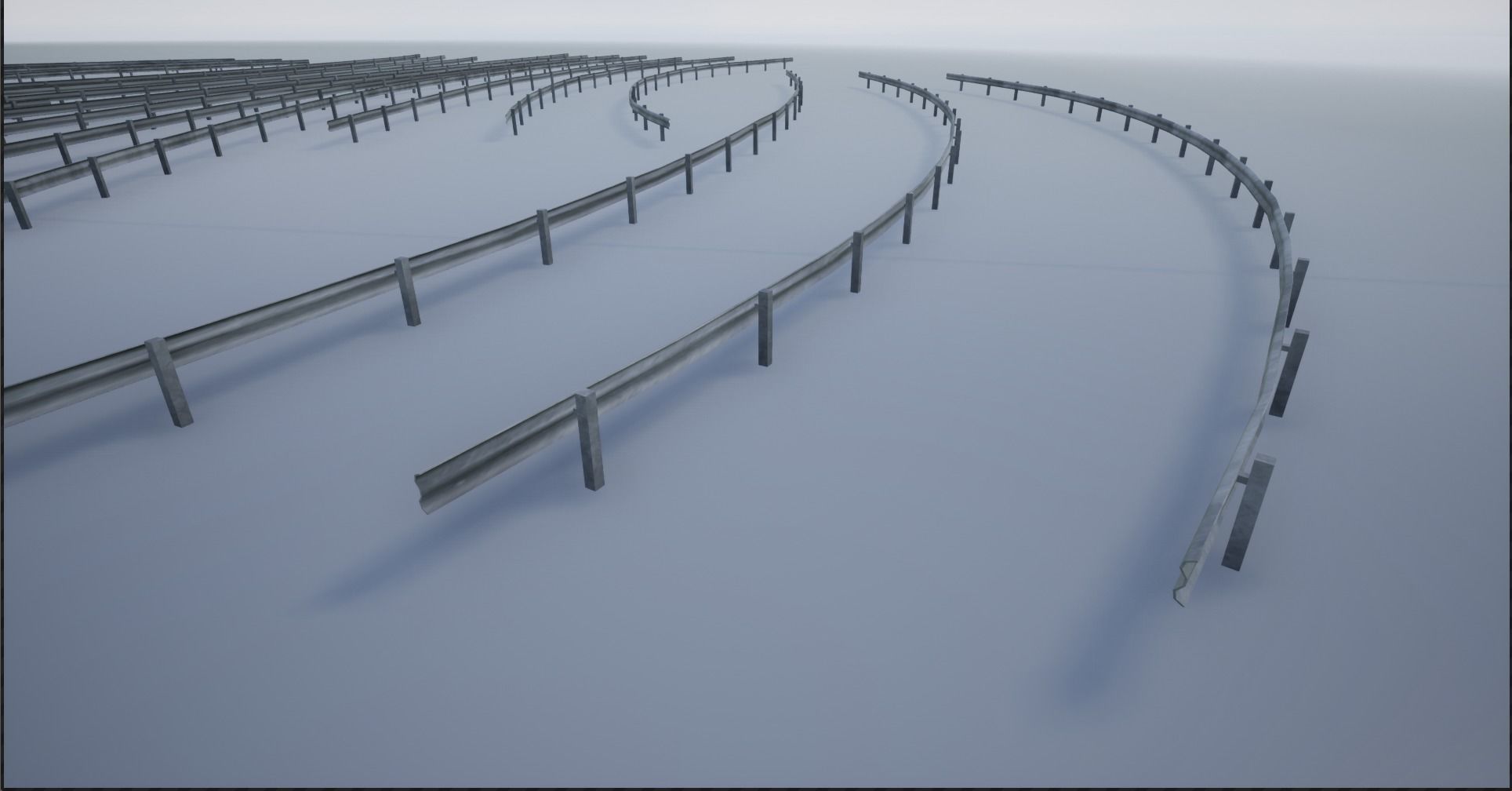 3D model Modular Highway Protective Barriers VR / AR / low-poly | CGTrader