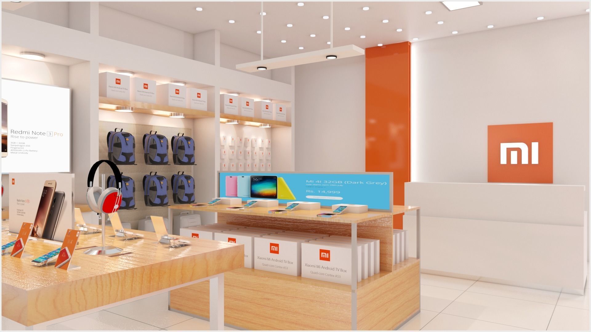 Digital lifestyle Mobile Phone Branded Retail Store Design 3D model ...