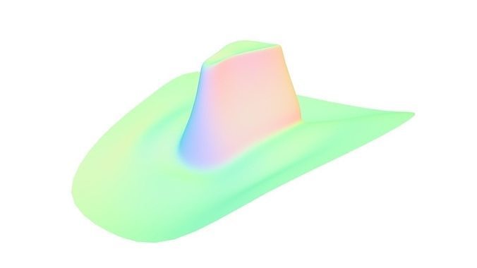 Cowboy Hat no texture 3D model | CGTrader