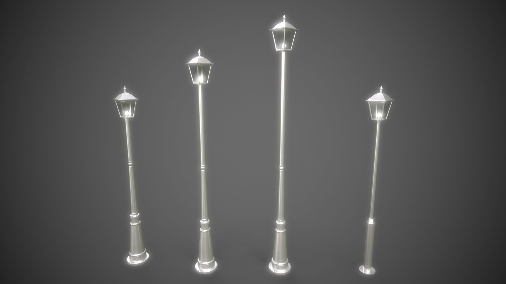 3D model PBR Outdoor Street lamp post VR / AR / low-poly | CGTrader