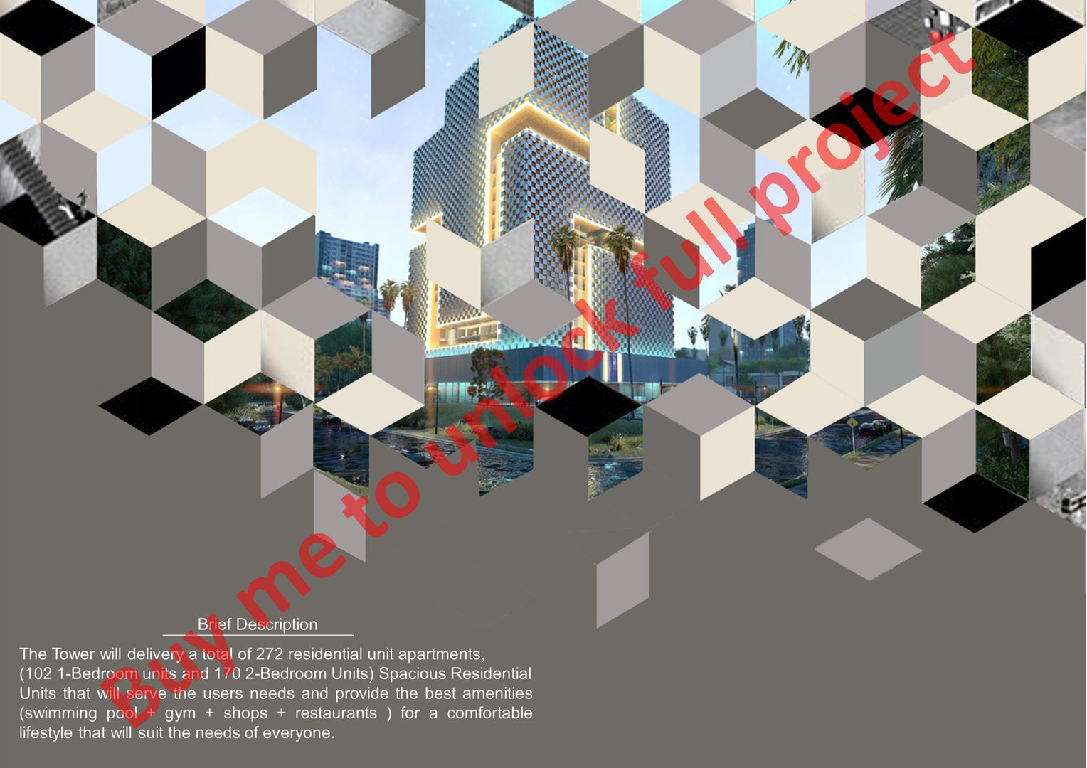 Tower in a city FULL Residential building Revit Lumion 3D model | CGTrader