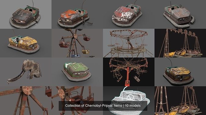 Chernobyl-Pripyat Items 3D Model Collection | CGTrader