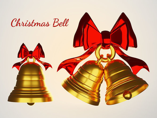 Christmas Bows Bells 3D model | CGTrader