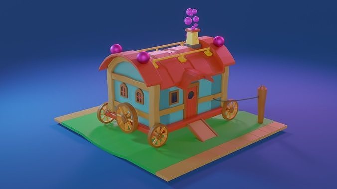 3D model Low Poly Small House VR / AR / low-poly | CGTrader