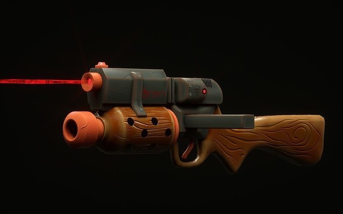 3D model Gun Stylized VR / AR / low-poly | CGTrader