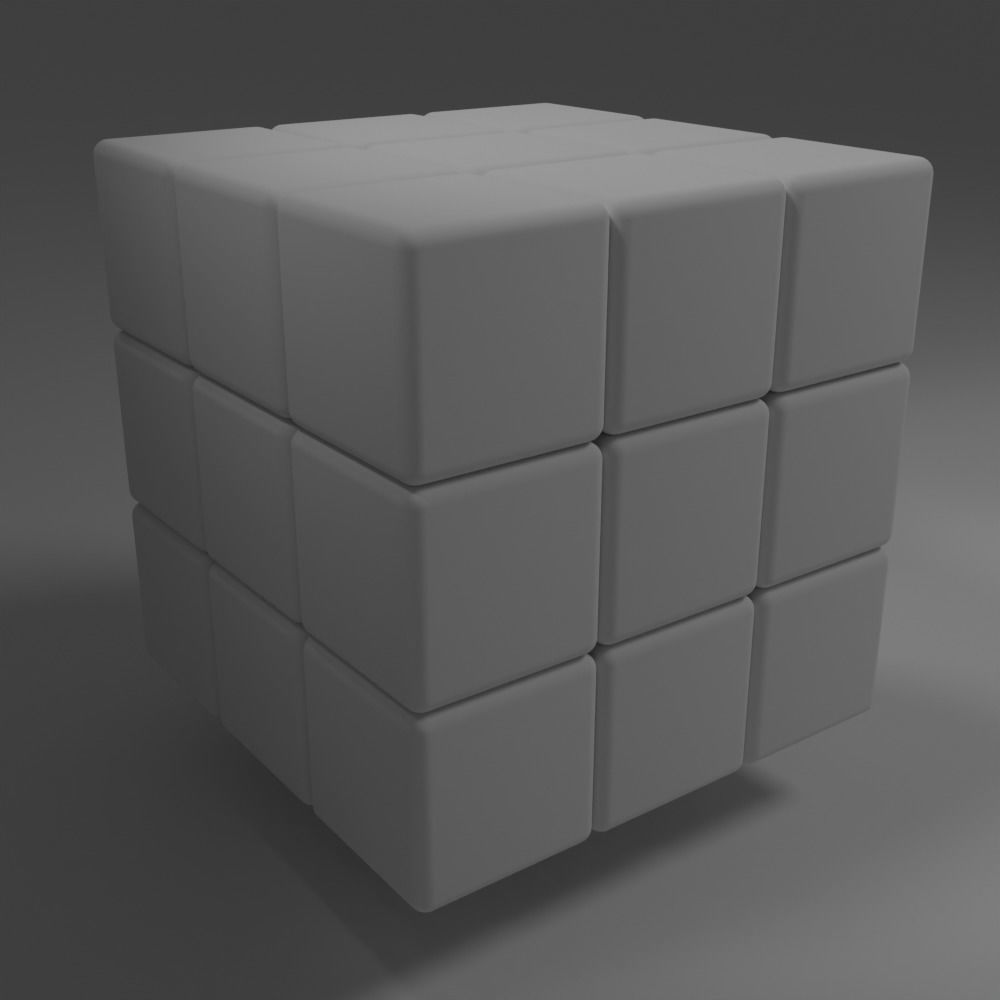 Rubiks Cube 3d Model Cgtrader