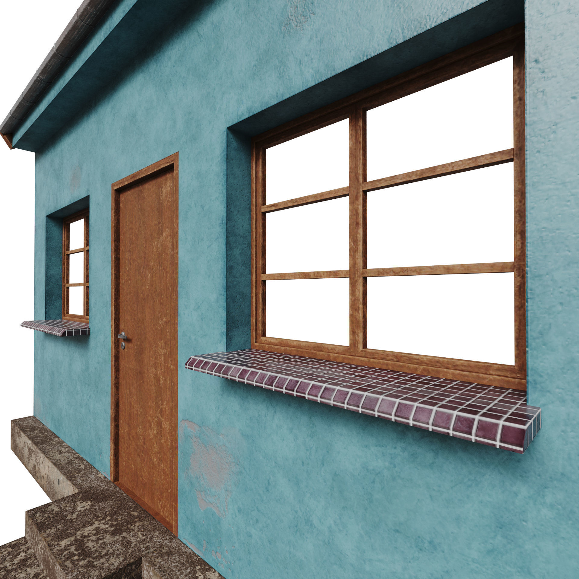 Old Simple Facade 3D model | CGTrader