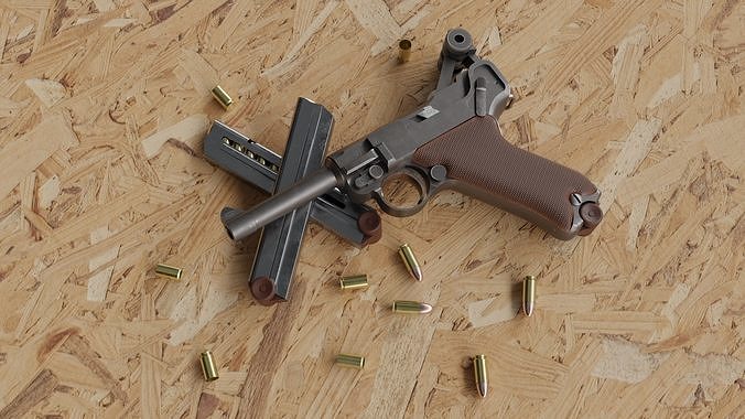 3D model Luger P08 VR / AR / low-poly | CGTrader