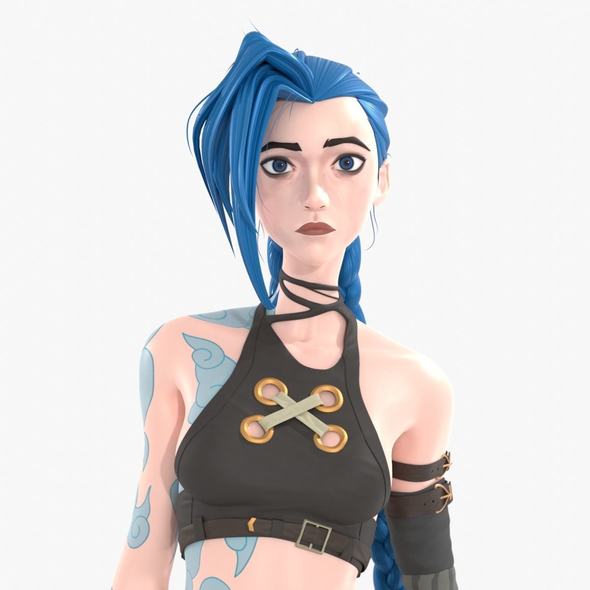 Arcane Jinx 3D model rigged | CGTrader