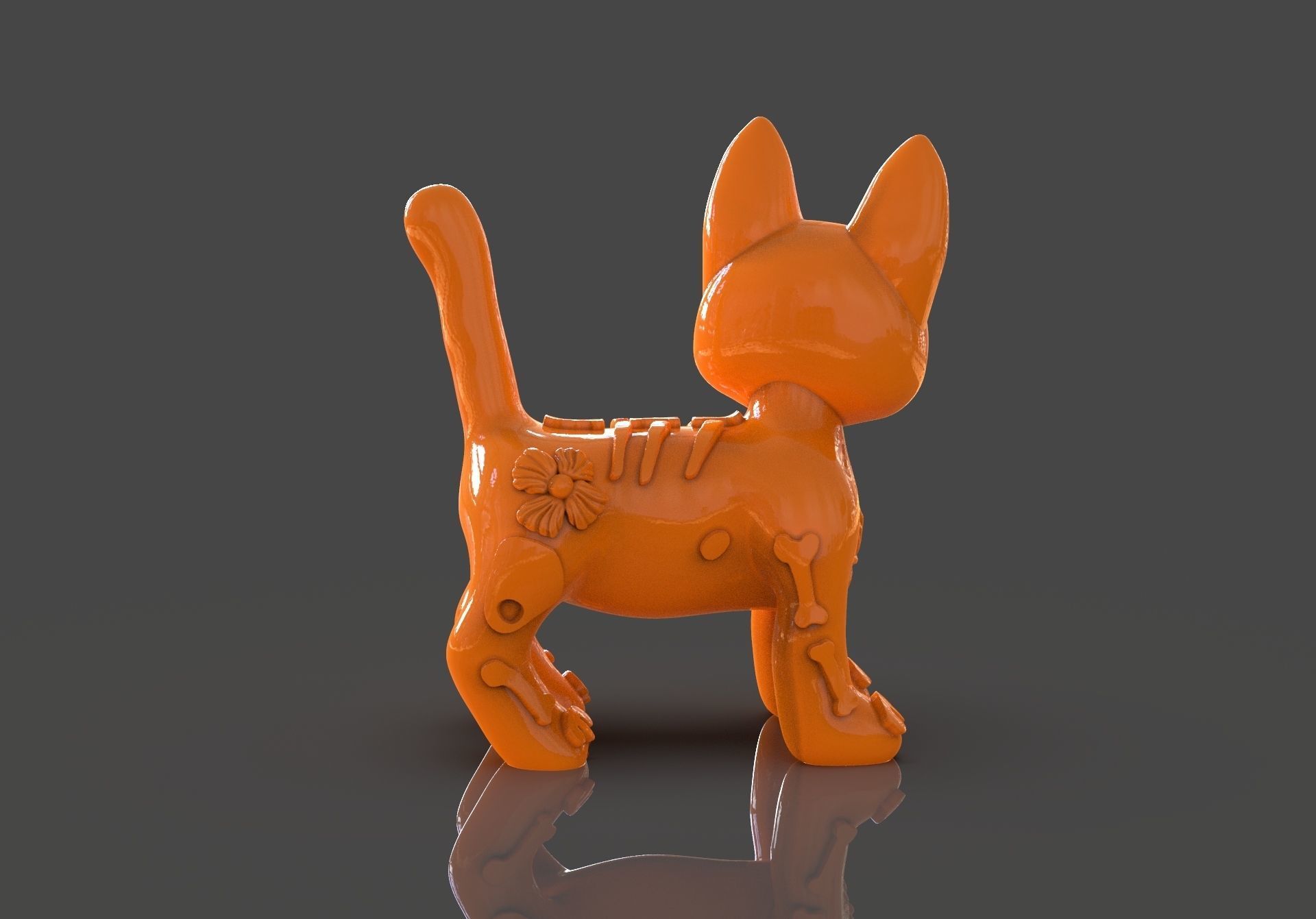 Day of the Dead Cats 3D model 3D printable | CGTrader
