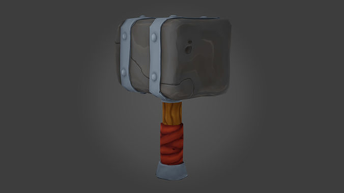 3D model Stylized Hammer Game Asset VR / AR / low-poly | CGTrader