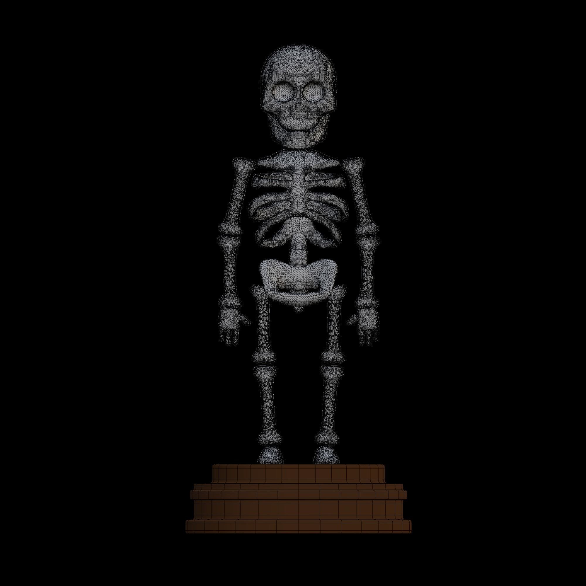 Skeleton - stylized icon 3D model | CGTrader