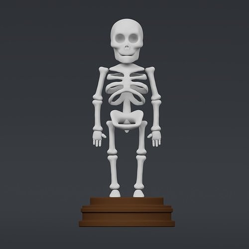 Skeleton - stylized icon 3D model | CGTrader