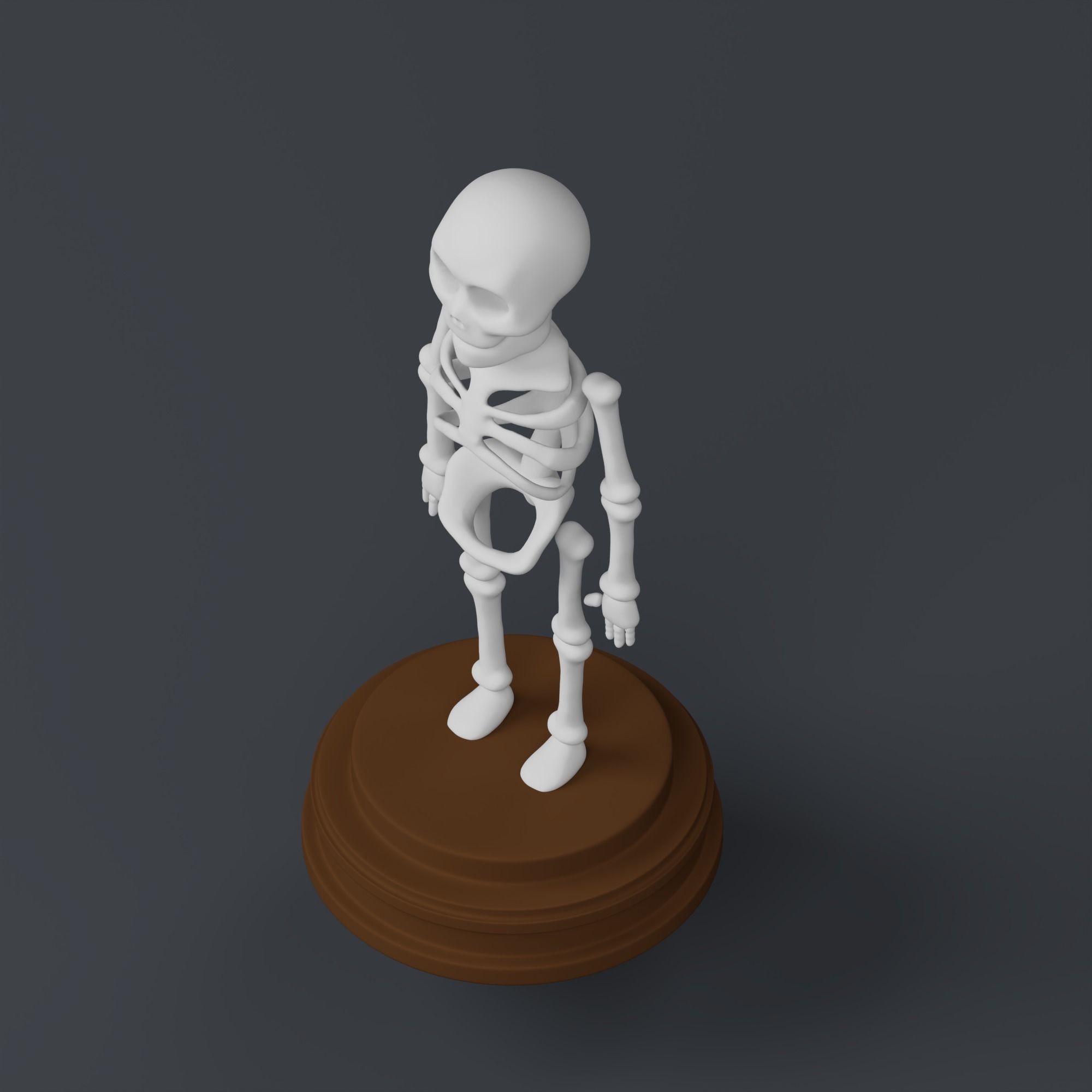 Skeleton - stylized icon 3D model | CGTrader