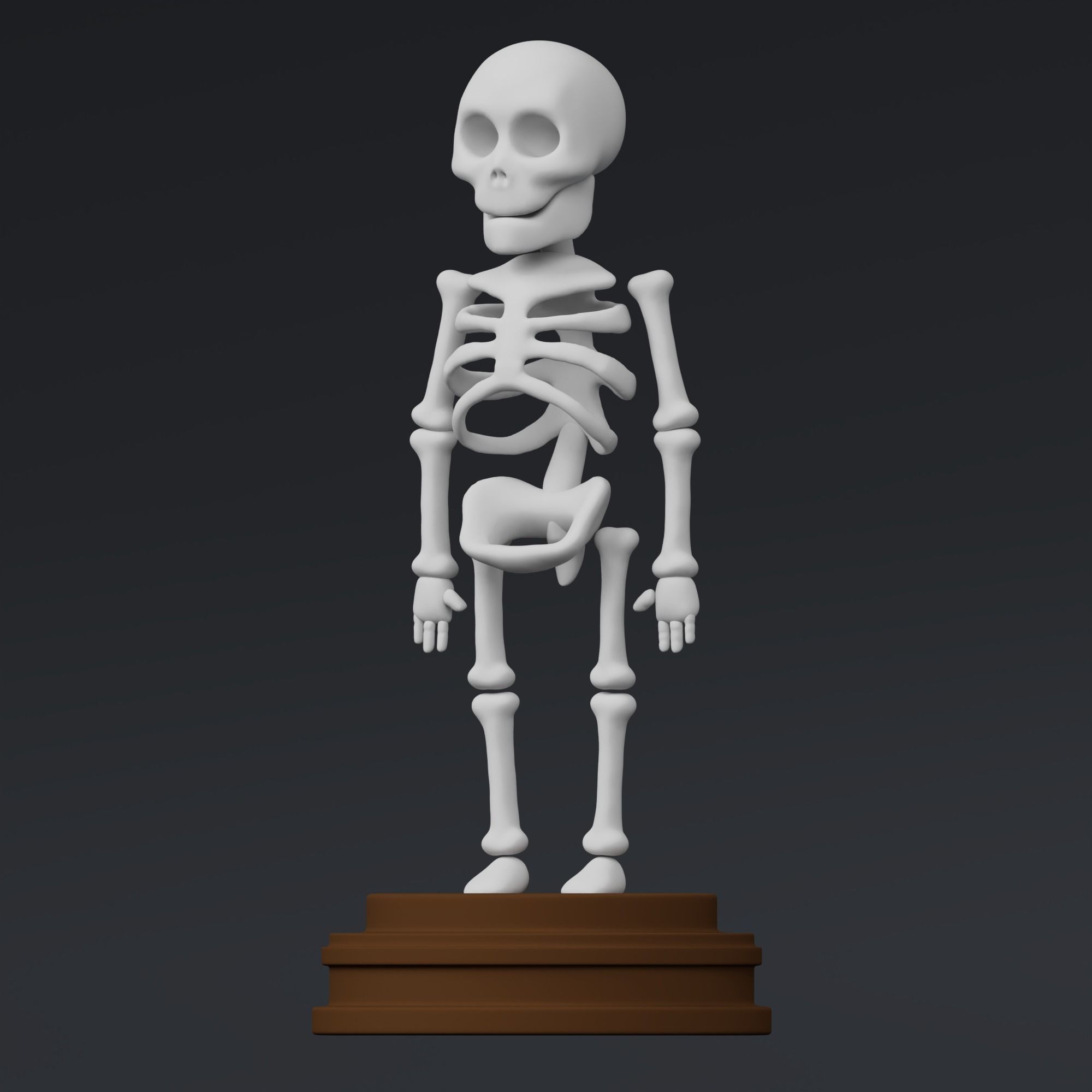Skeleton - stylized icon 3D model | CGTrader