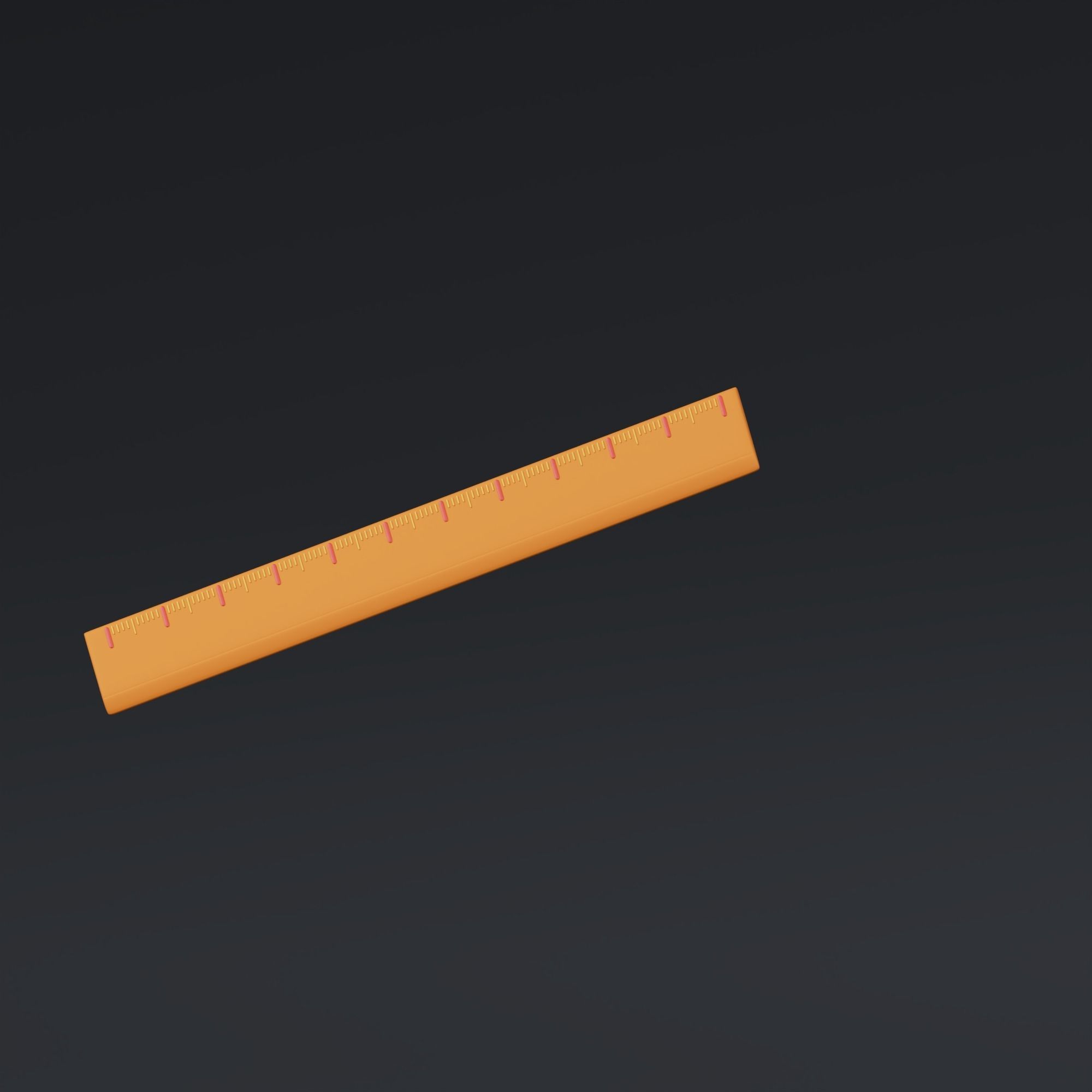 Ruler - stylized icon 3D model | CGTrader