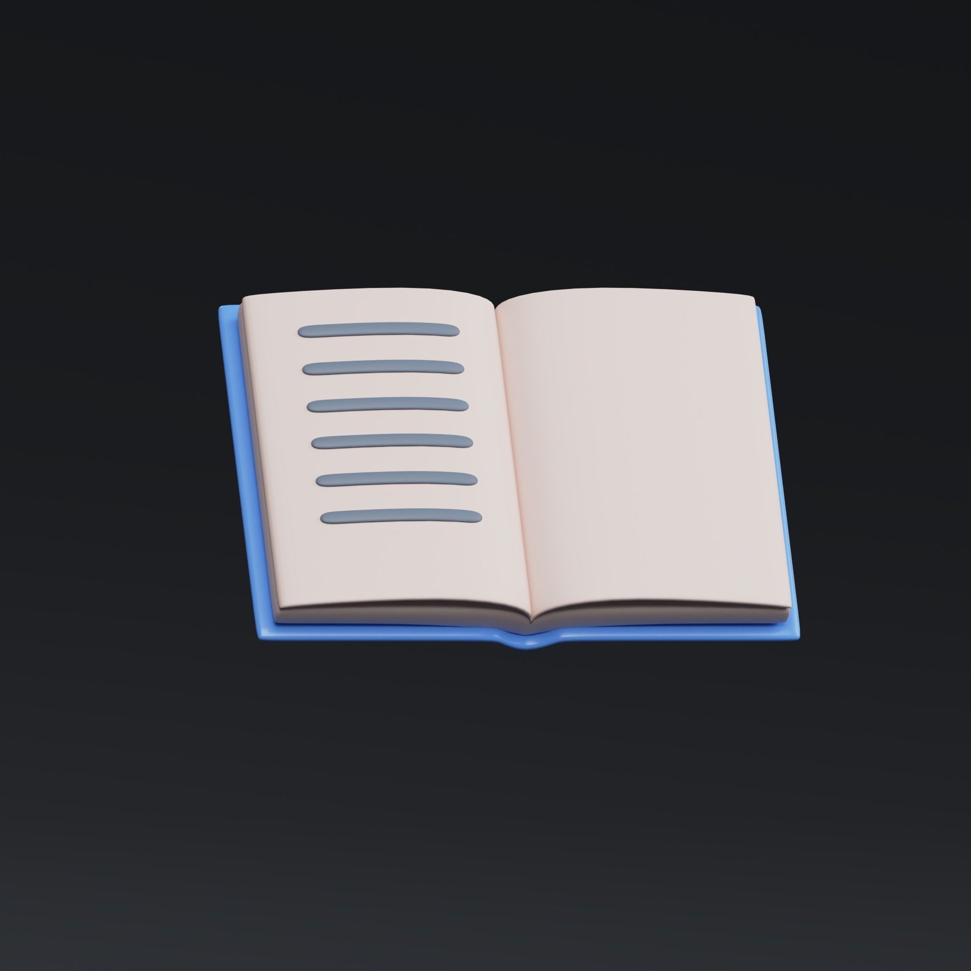 Notebook - stylized icon 3D model | CGTrader