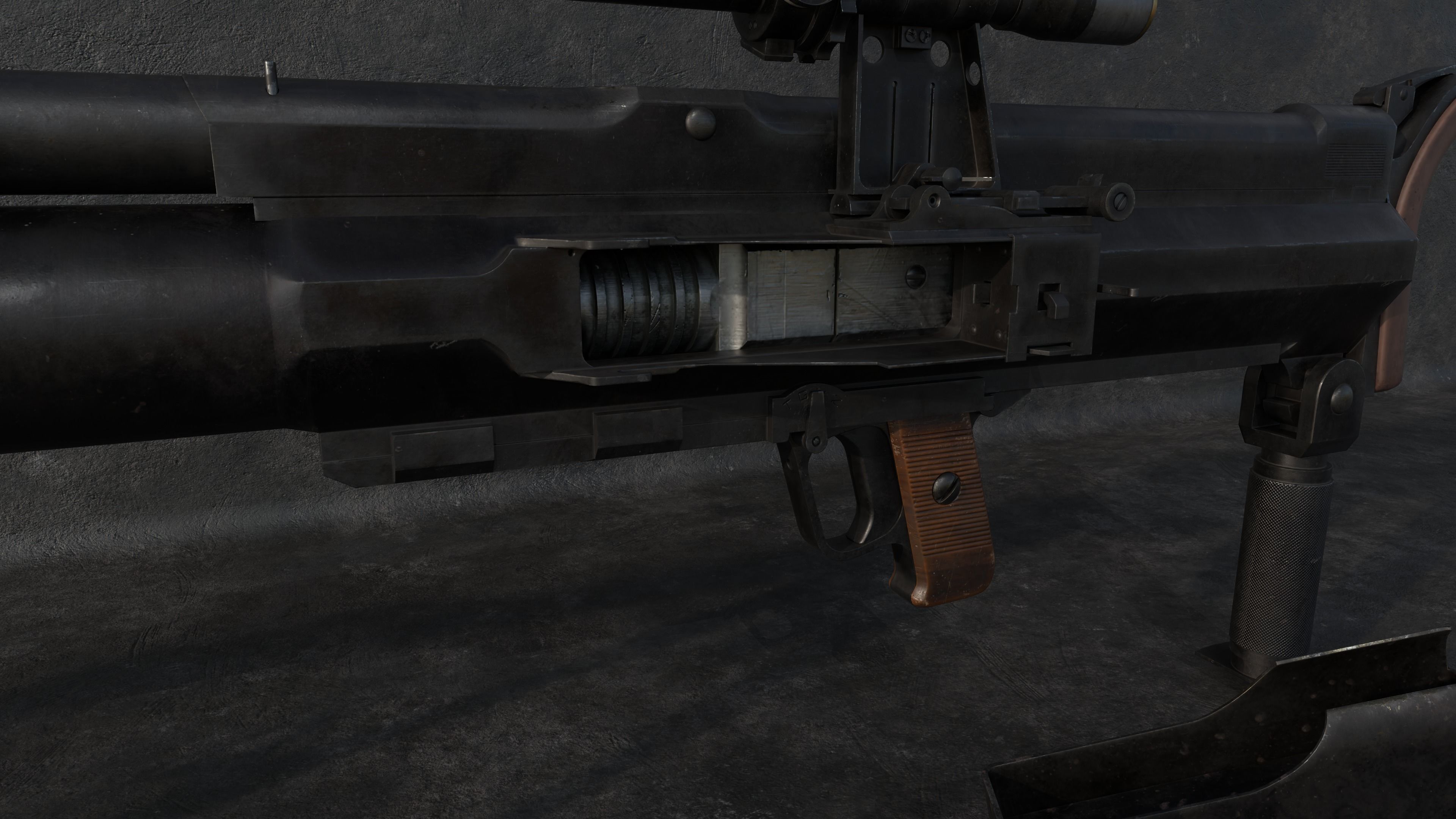 3D model 36M antitank rifle VR / AR / low-poly | CGTrader