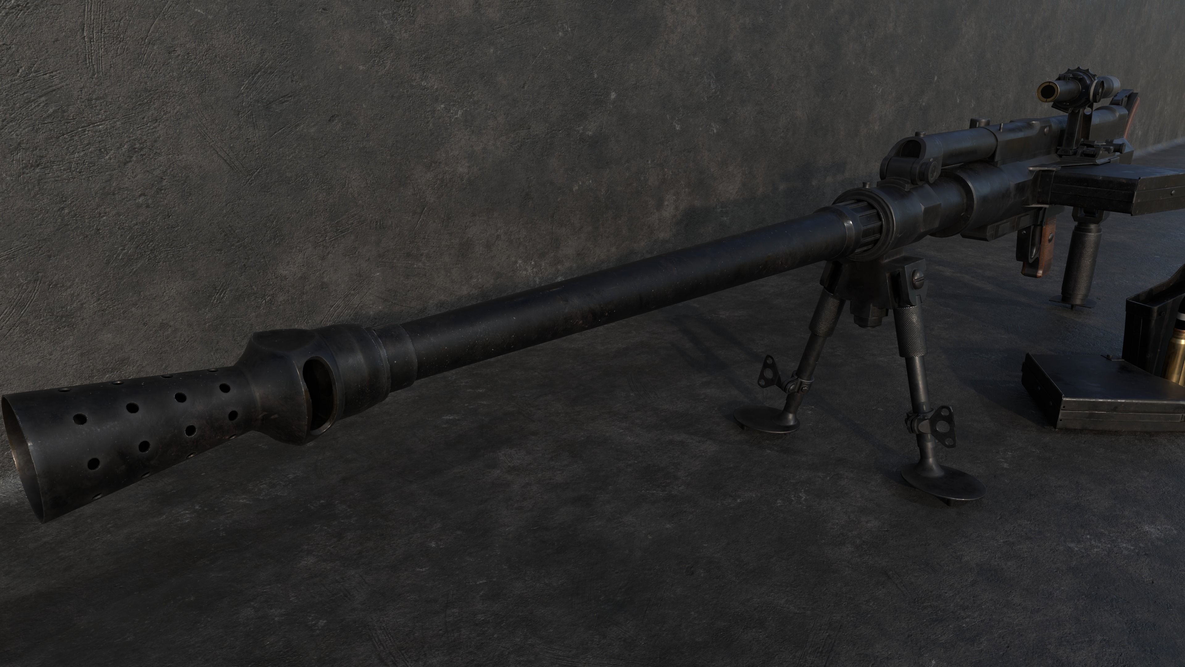 3D model 36M antitank rifle VR / AR / low-poly | CGTrader