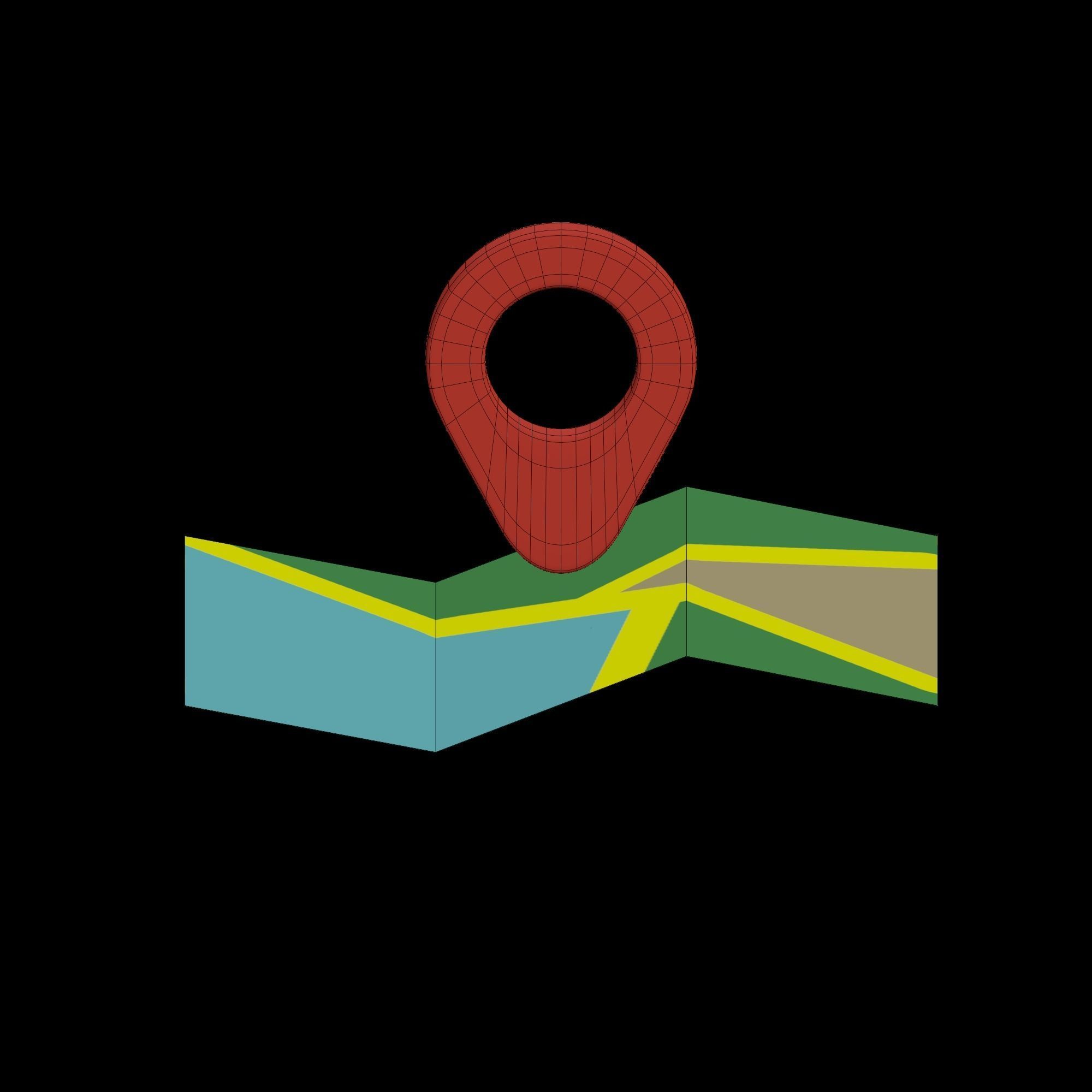 3D model Map - stylized icon VR / AR / low-poly | CGTrader