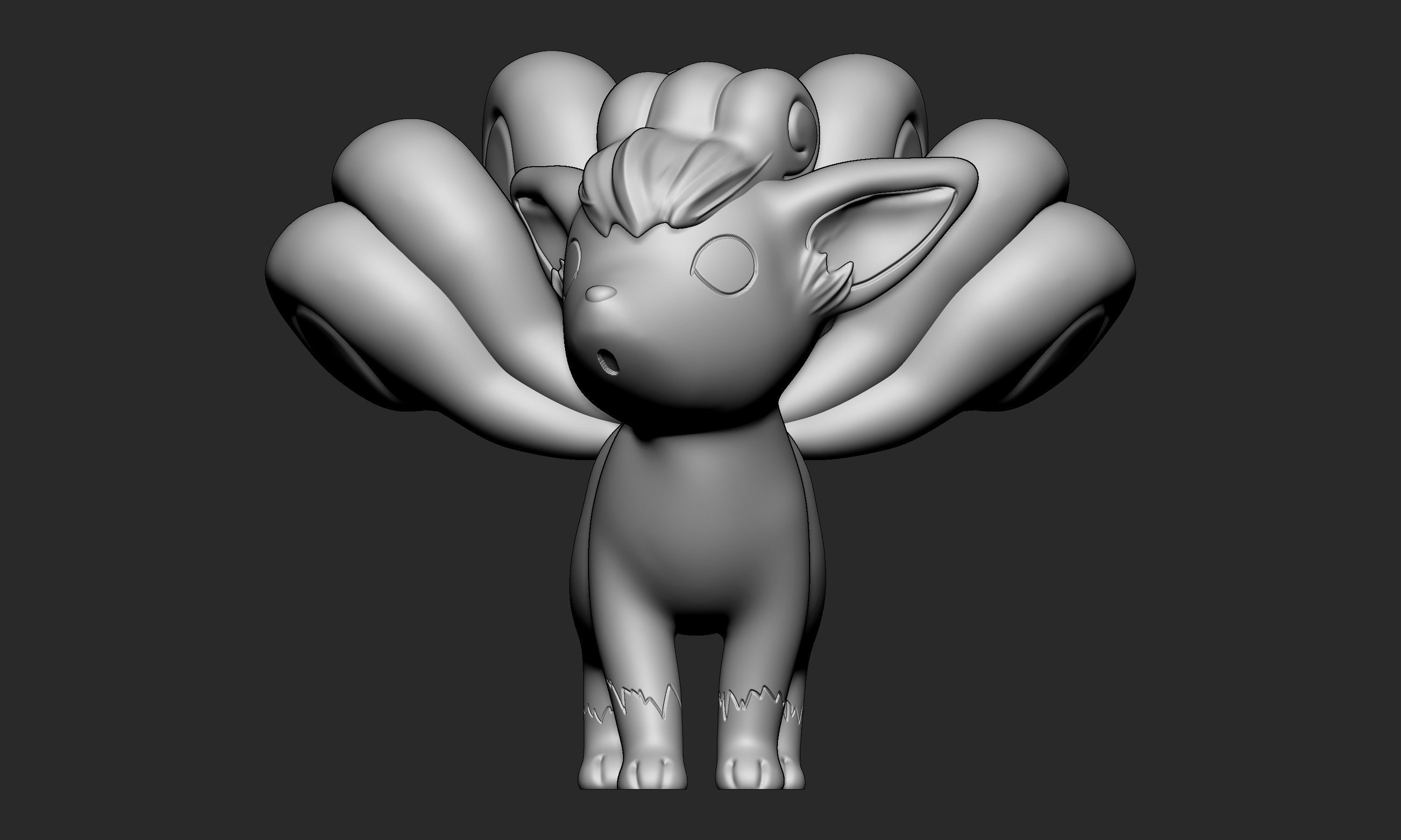Pokemon - Vulpix with 2 poses 3D model 3D printable | CGTrader