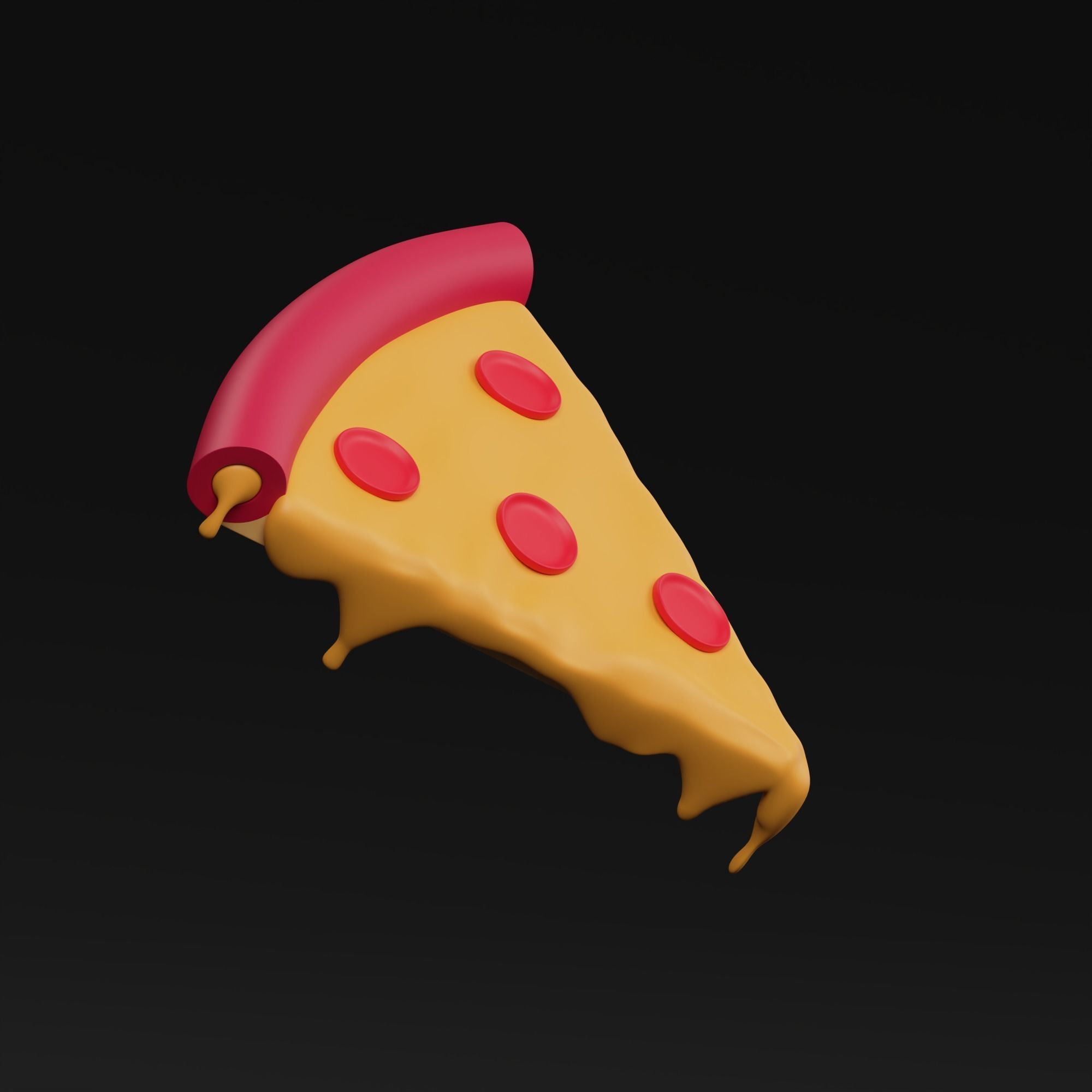 Pizza slice of 3D model | CGTrader