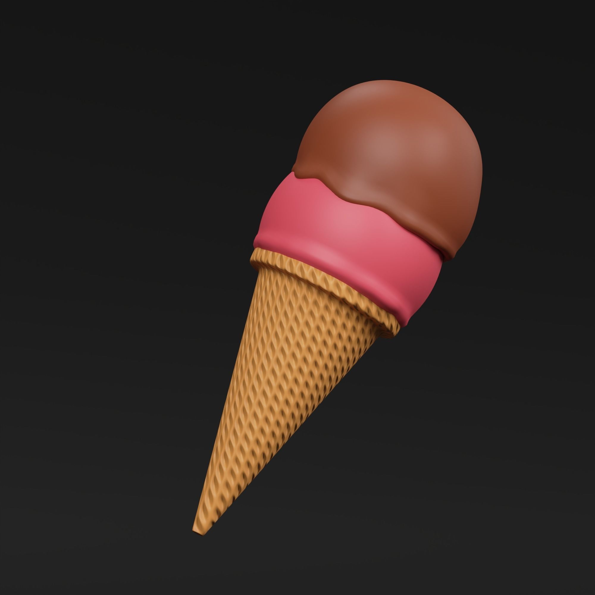 Ice Cream Cone 3D model | CGTrader