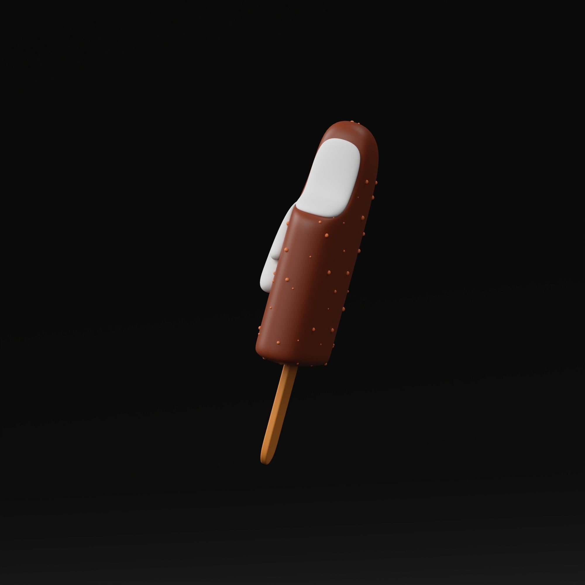 Ice cream - stylized cartoon icon 3D model | CGTrader