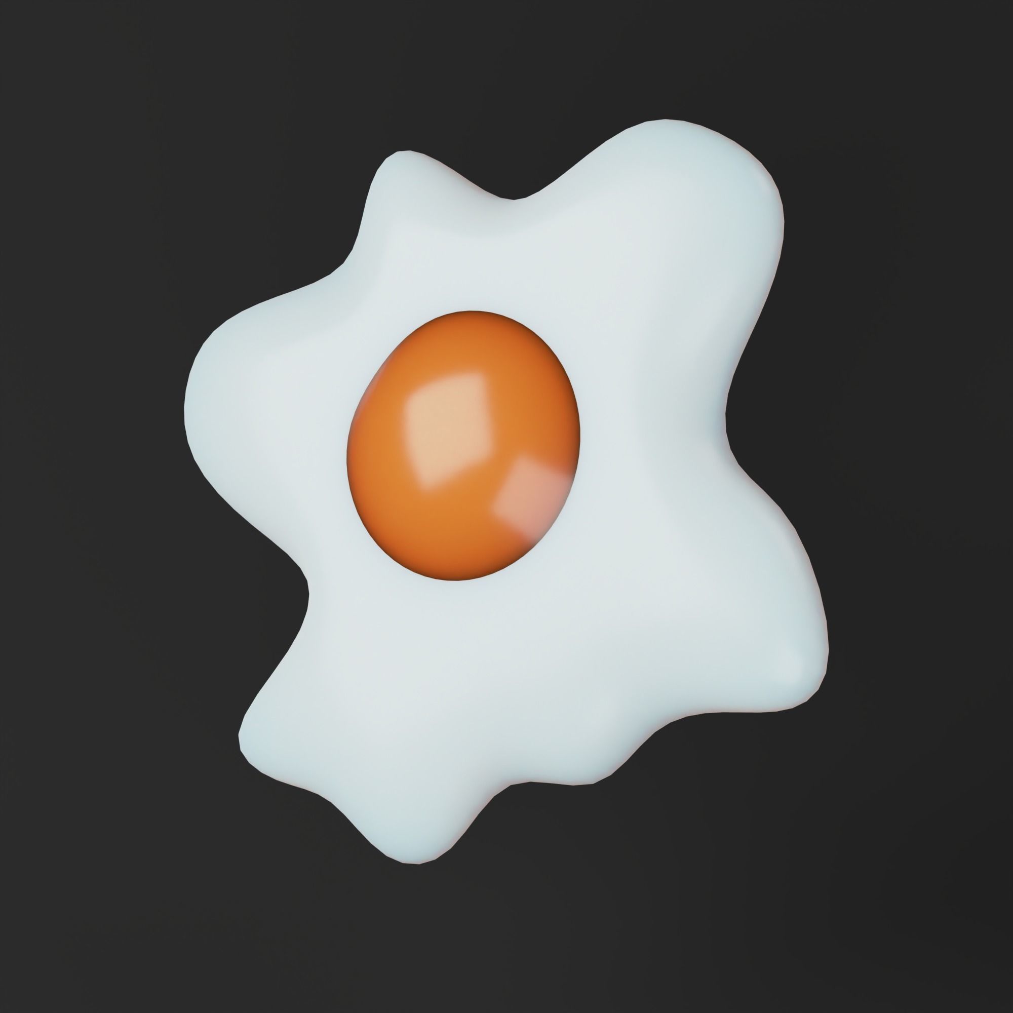 Fried Eggs 3D model | CGTrader