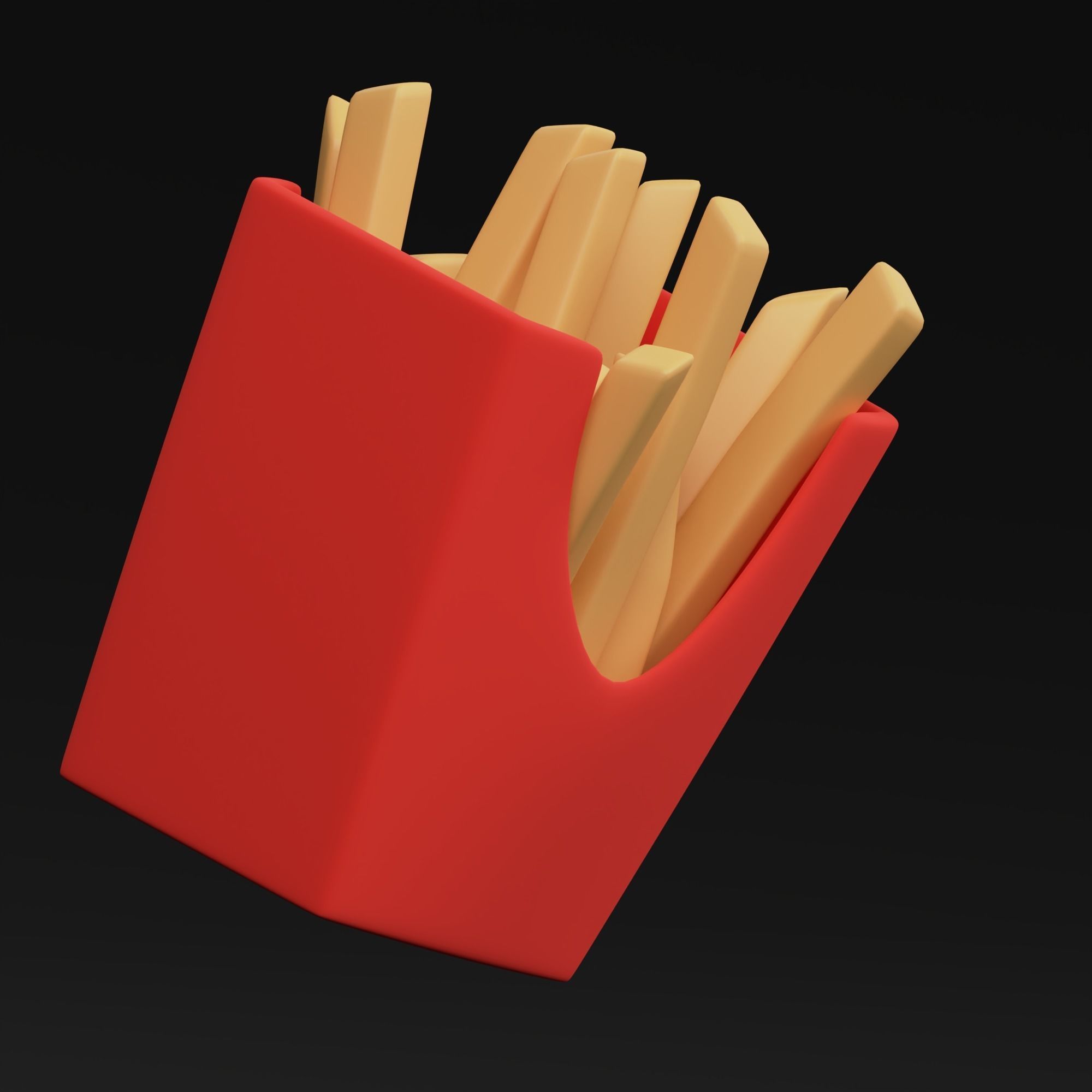 French Fries 3D model | CGTrader
