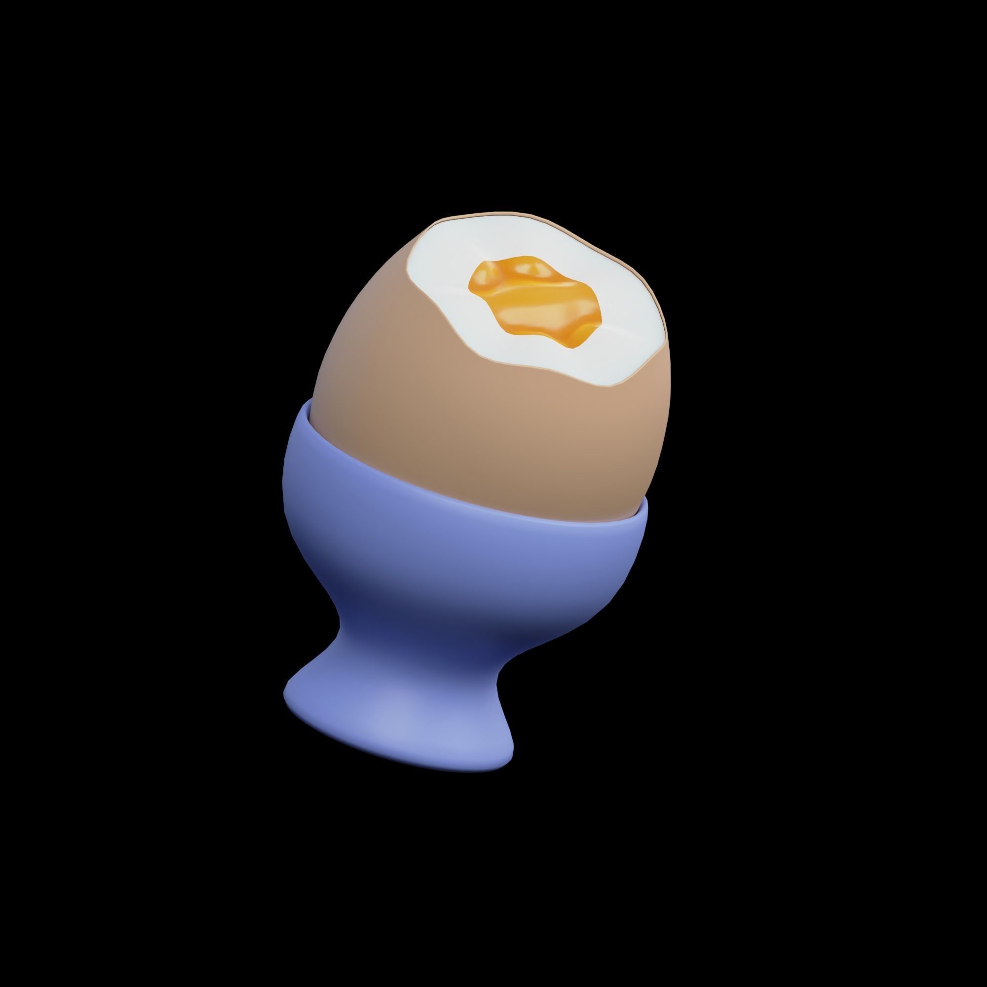 Egg in the Cracker 3D model | CGTrader
