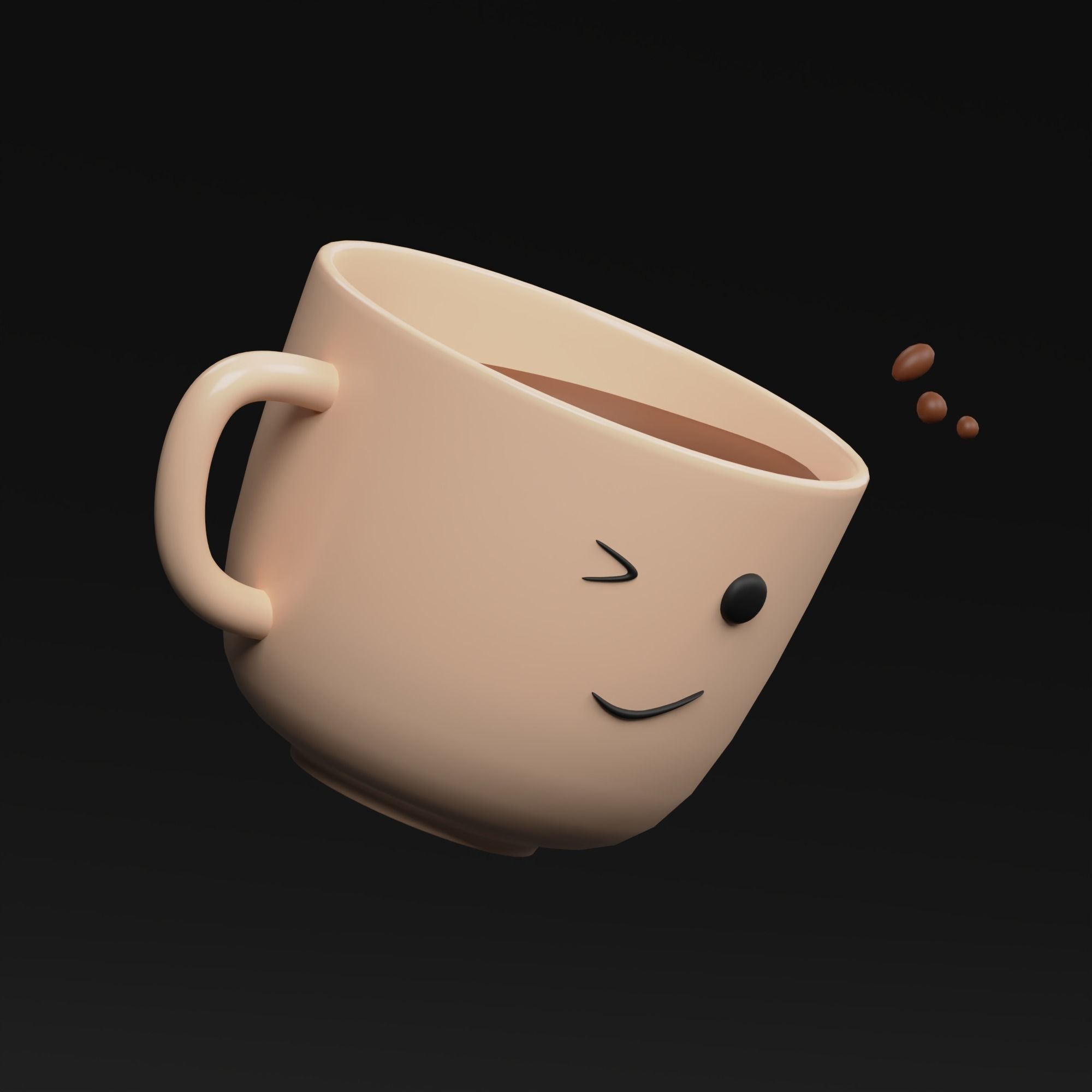 Coffee Cup - Cute Stylized 3D icon 3D model | CGTrader