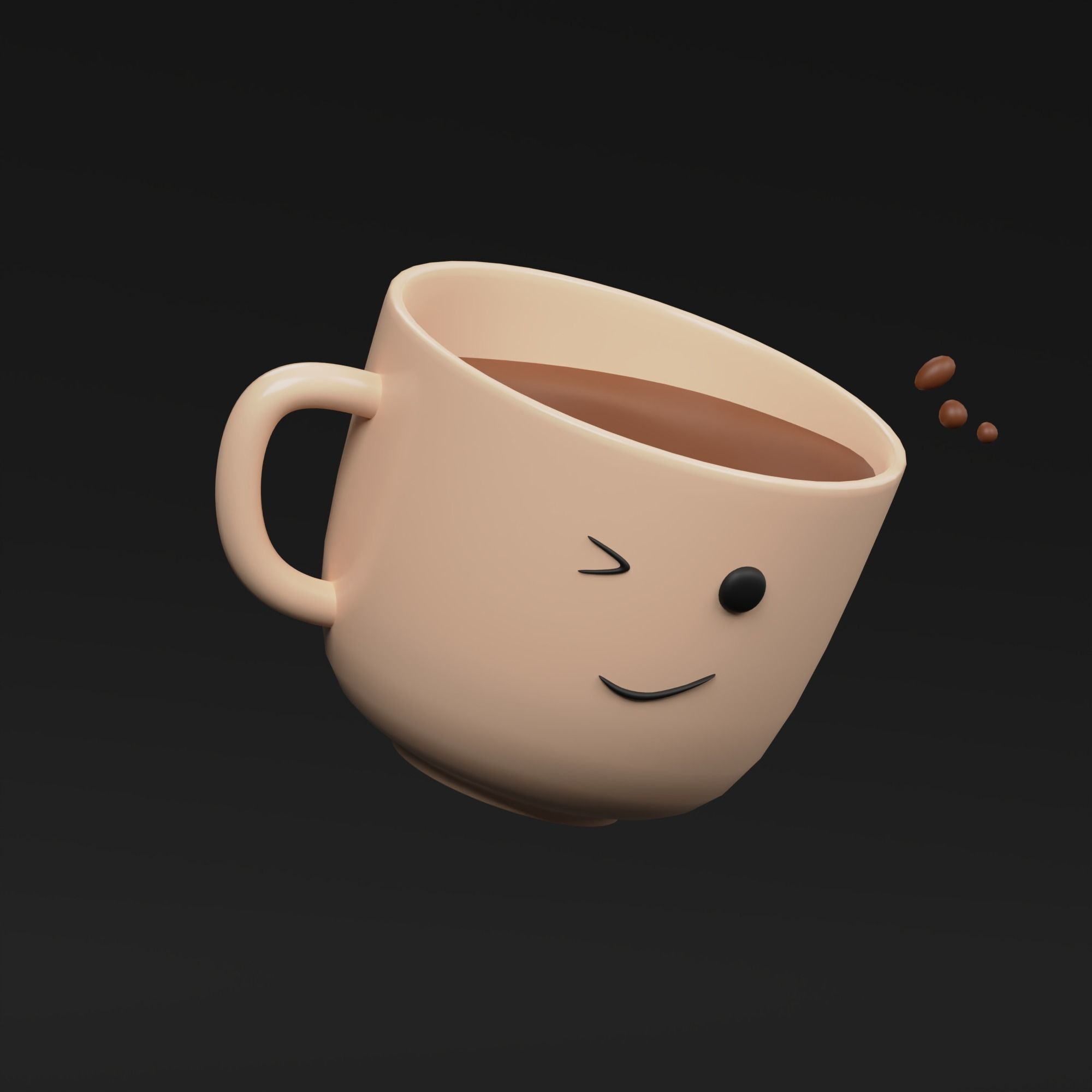 Coffee Cup - Cute Stylized 3D icon 3D model | CGTrader
