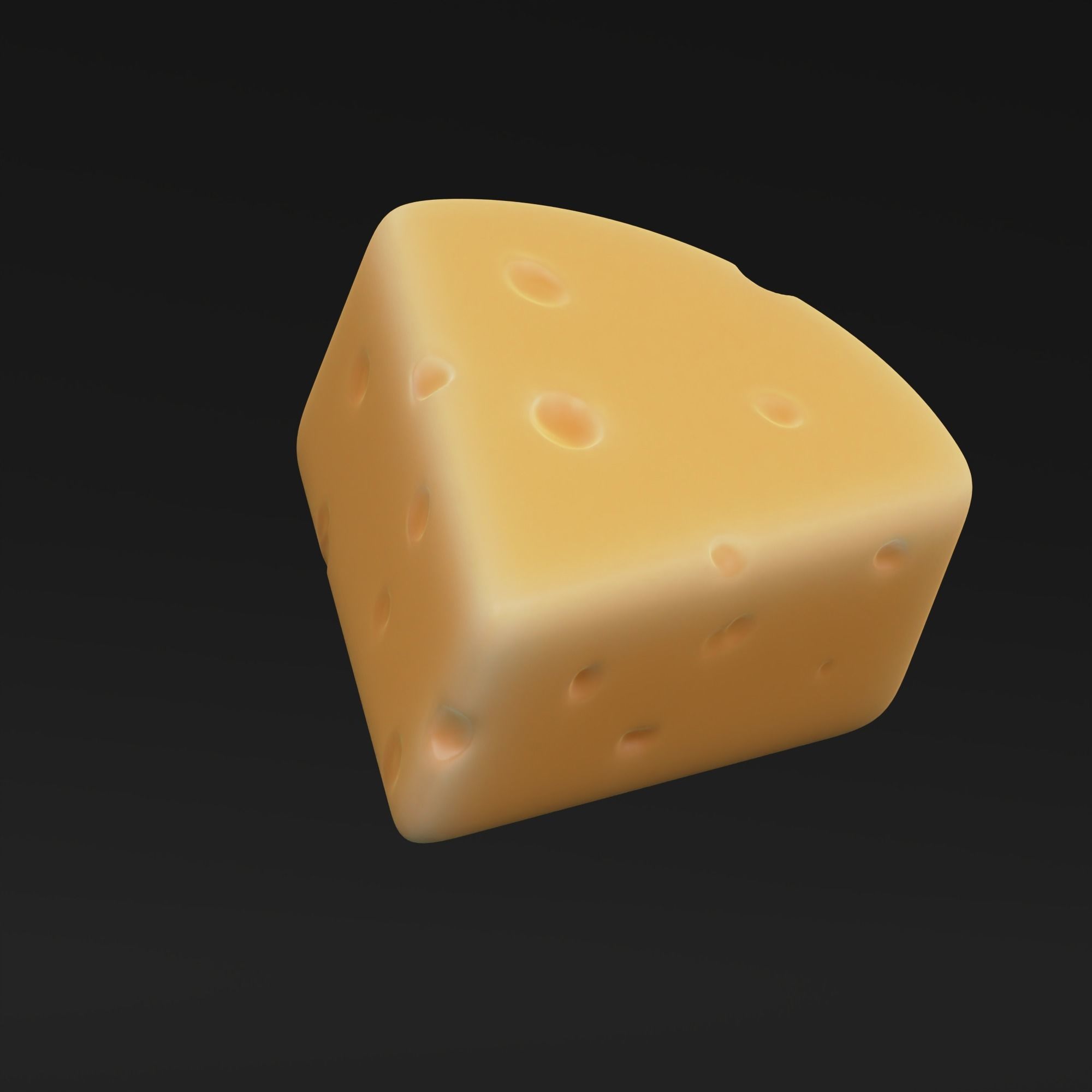 Cheese - Stylized Cartoon 3D icon 3D model | CGTrader