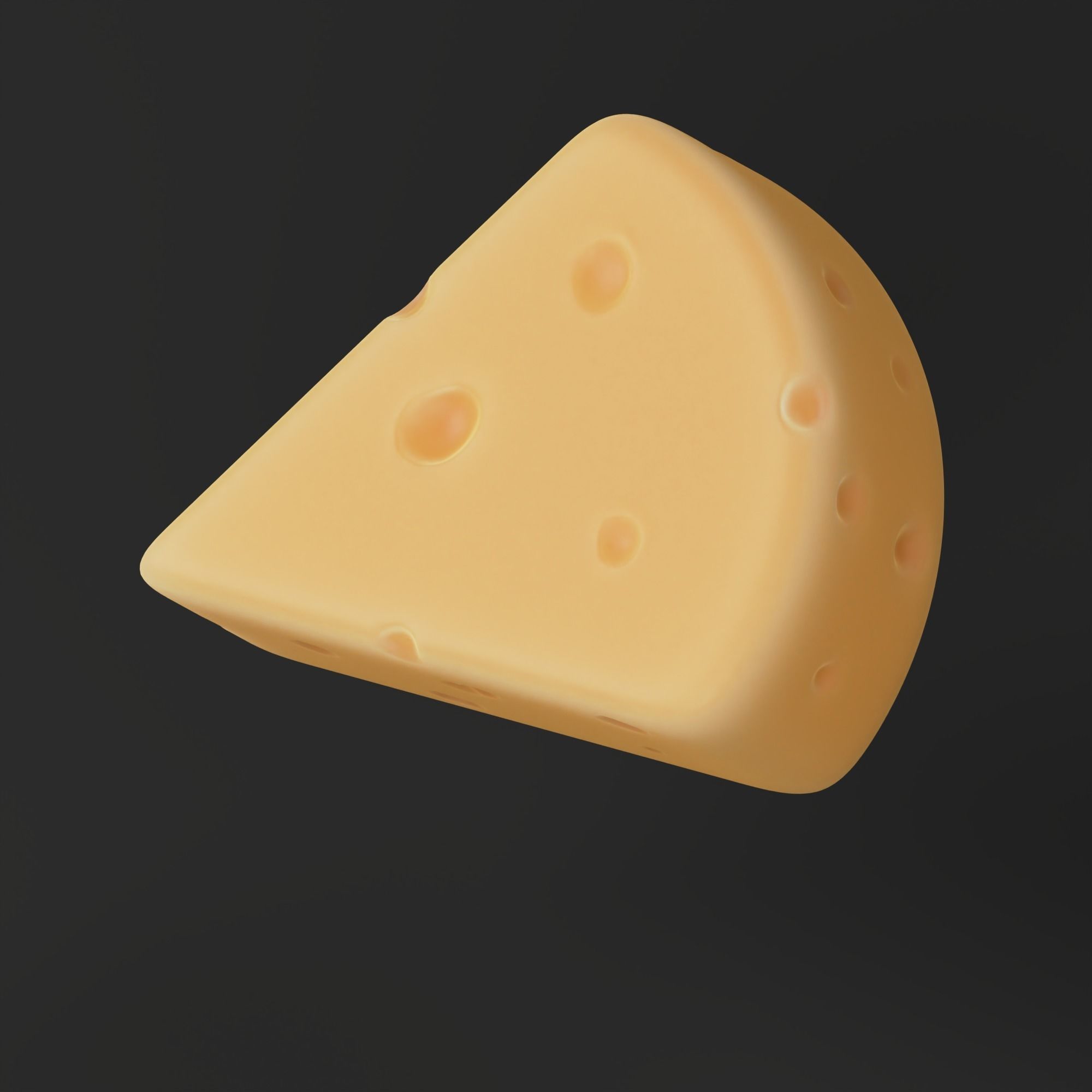 Cheese - Stylized Cartoon 3D icon 3D model | CGTrader