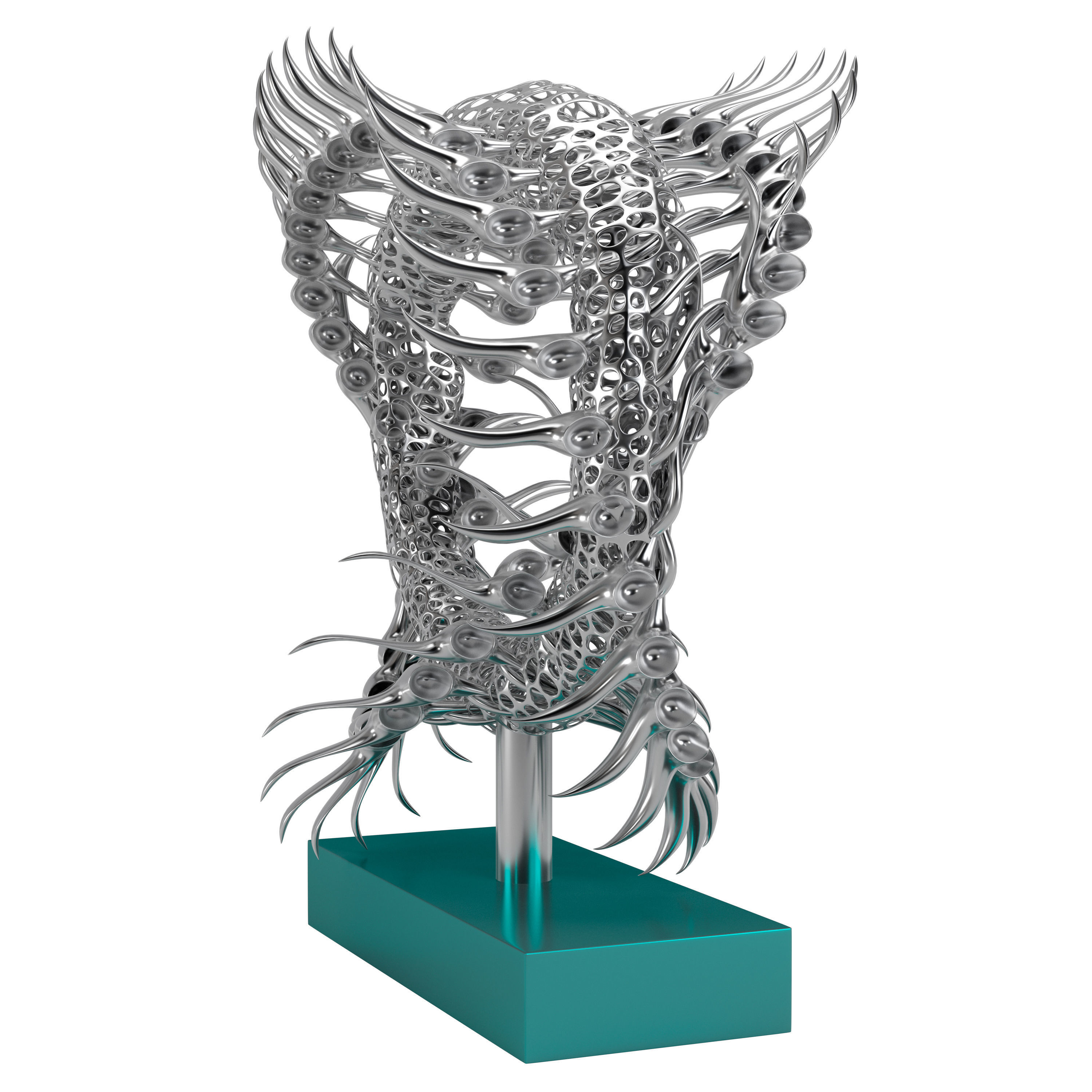 Skeleton Sculpture fantasy 3D model | CGTrader