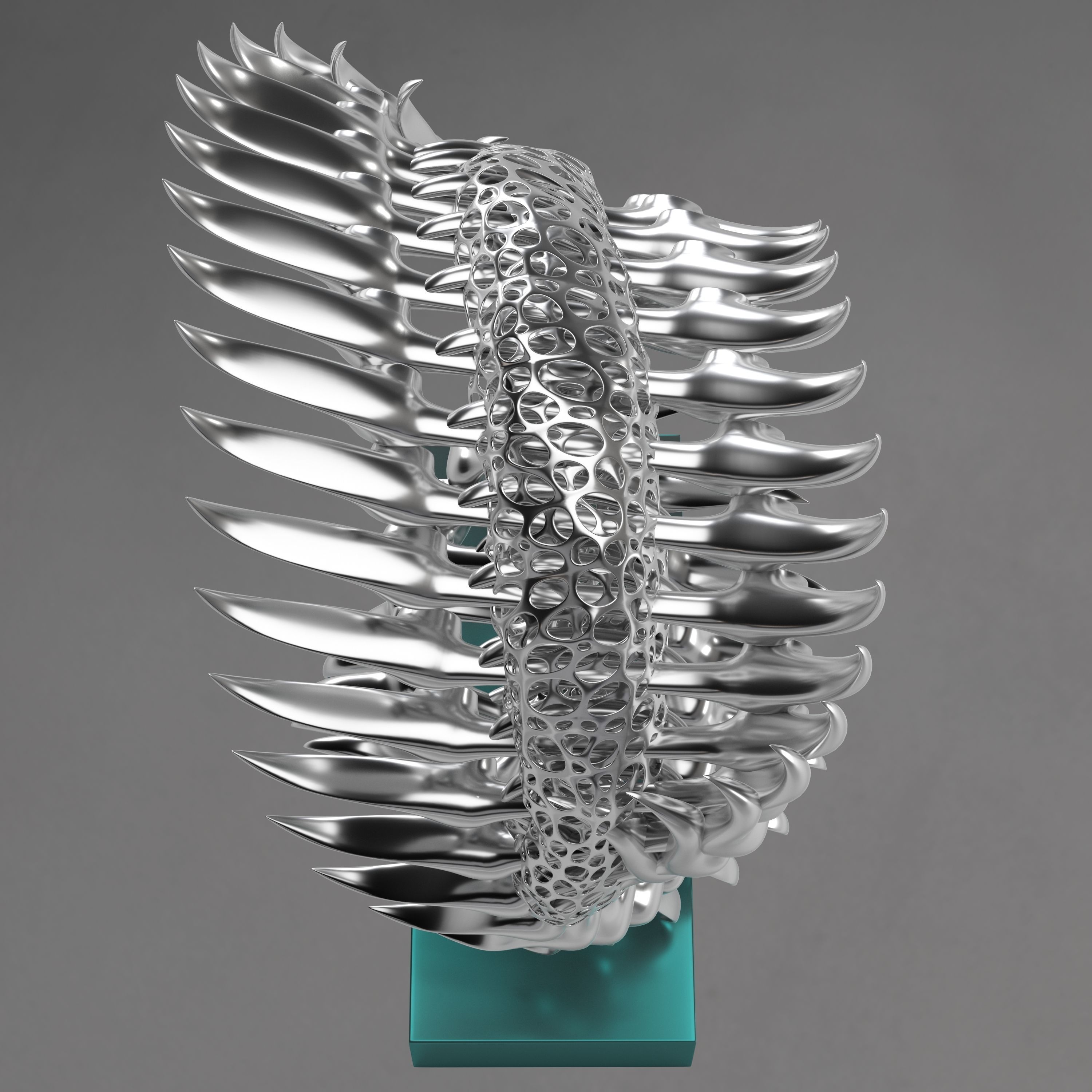 Skeleton Sculpture fantasy 3D model | CGTrader