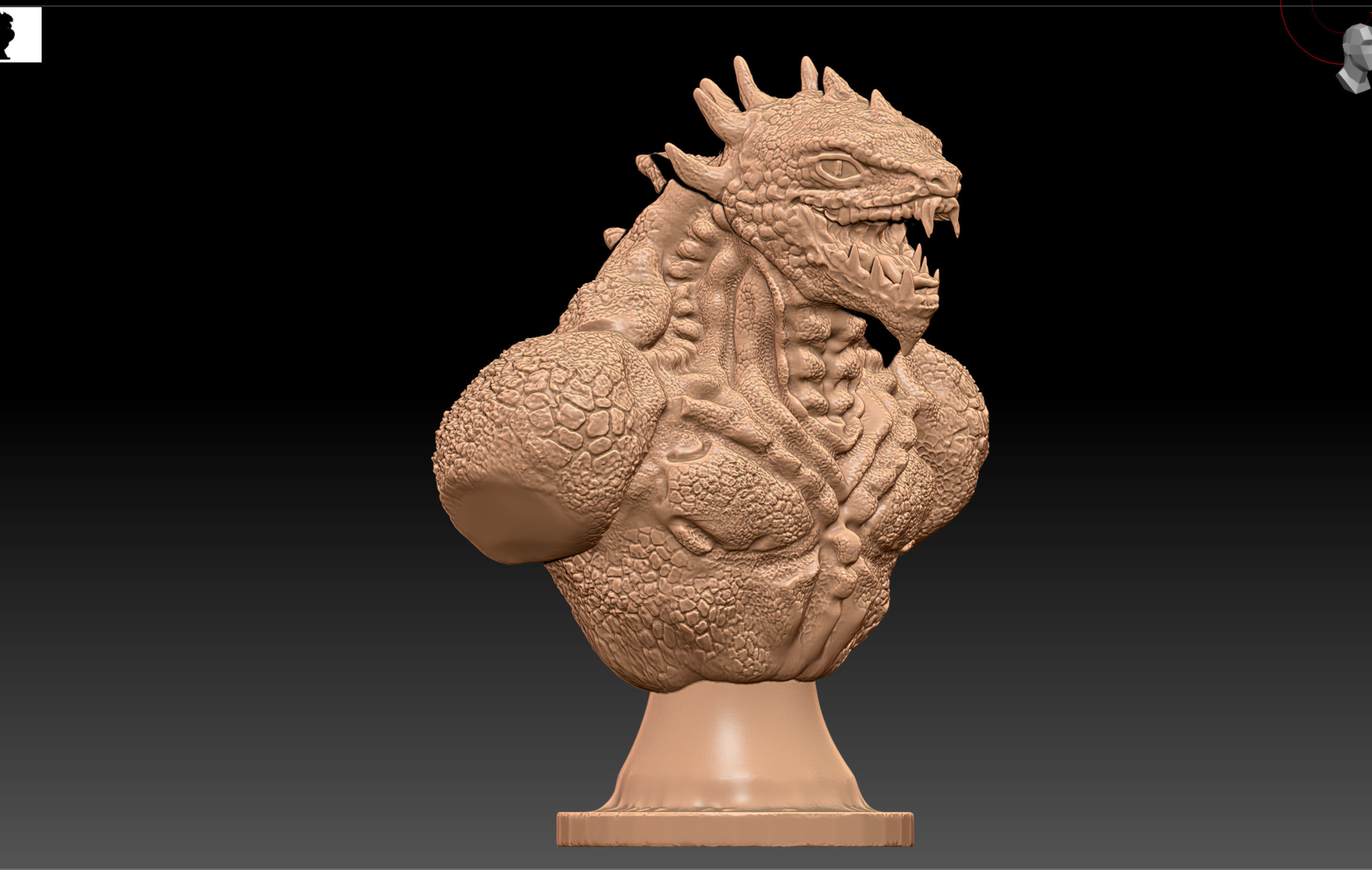 Argonian Behemoth bust Elder Scrolls Online 3D model 3D printable ...