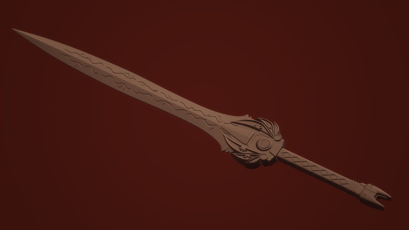 Red Power Sword 3D model 3D printable | CGTrader